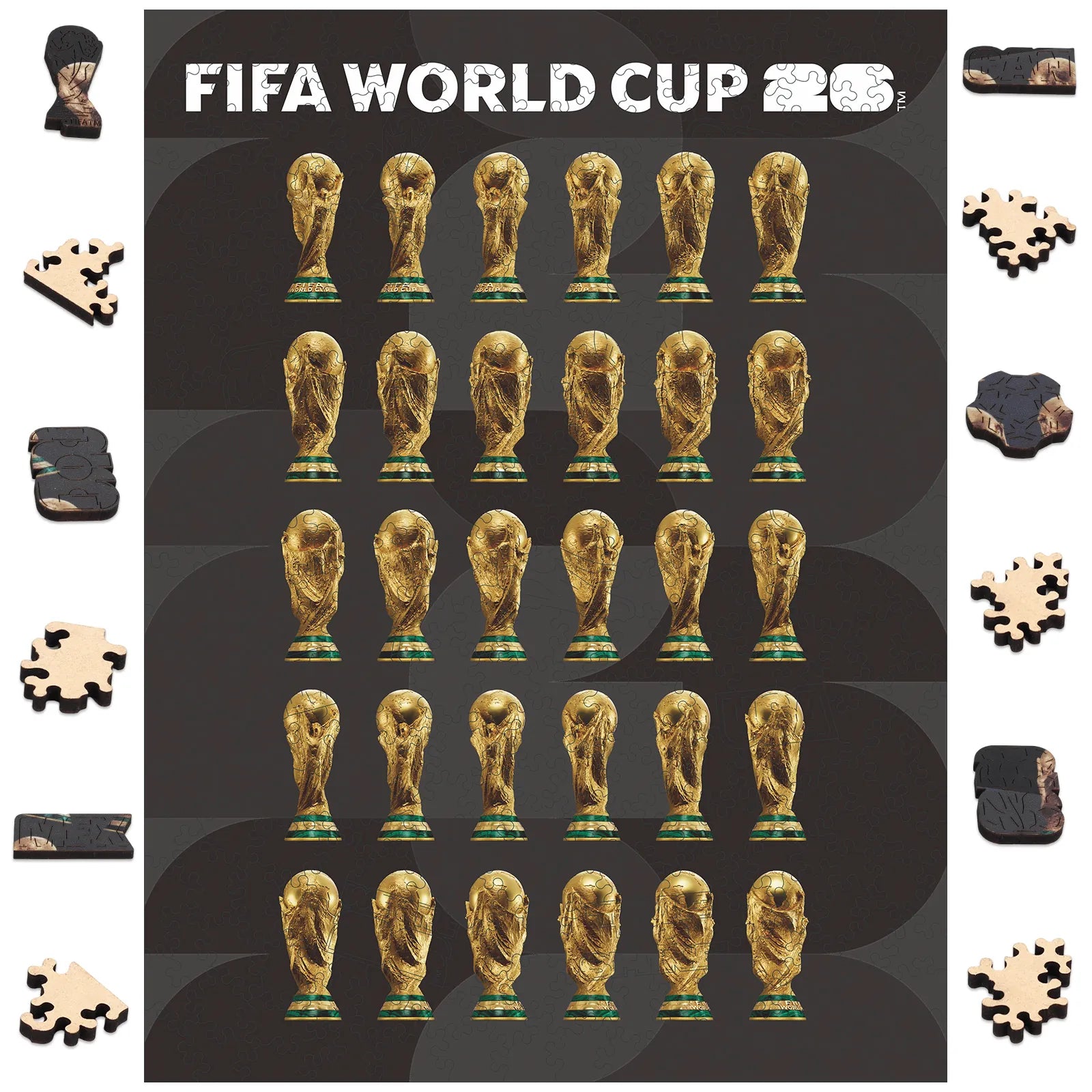 FIFA 2026 Trophy Poster 300-Piece Wooden Puzzle | Wood Aha! – Wood Aha！